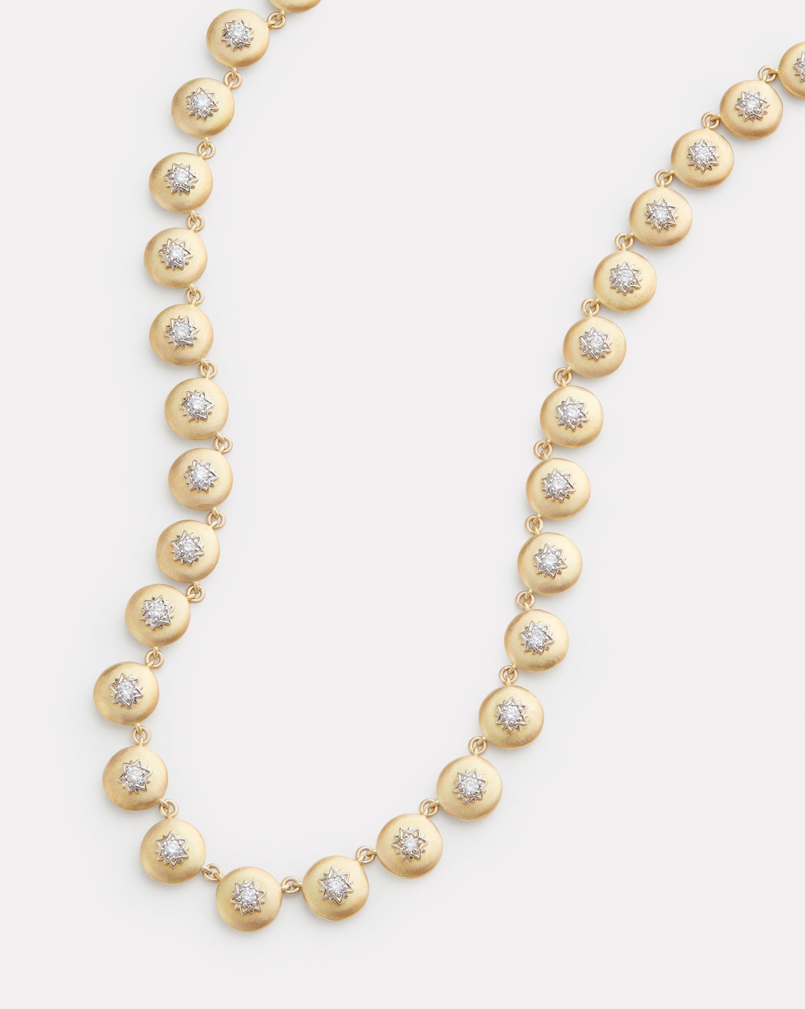 Disc Necklace with Diamond Stars – Jamie Wolf