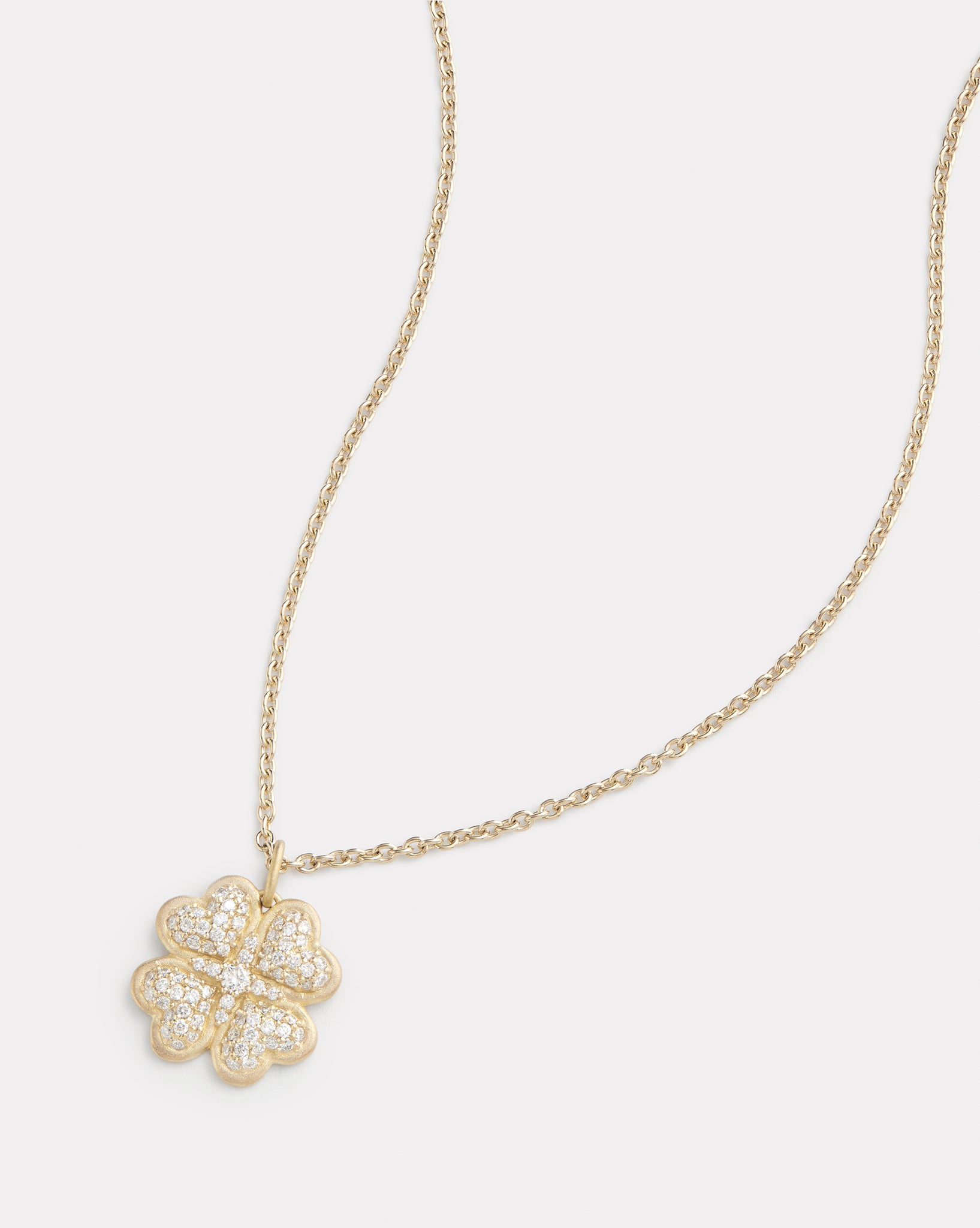 Pave Clover Necklace – Jamie Wolf