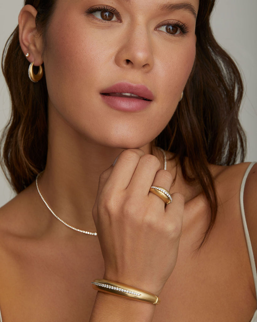 Domed Ring with Diamonds – Jamie Wolf