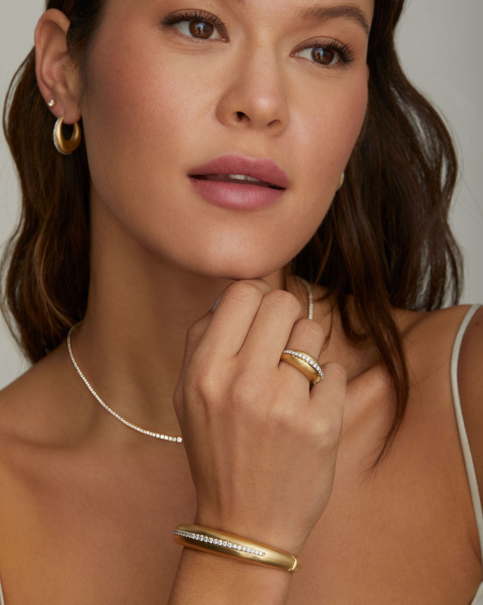 Domed Ring with Diamonds – Jamie Wolf