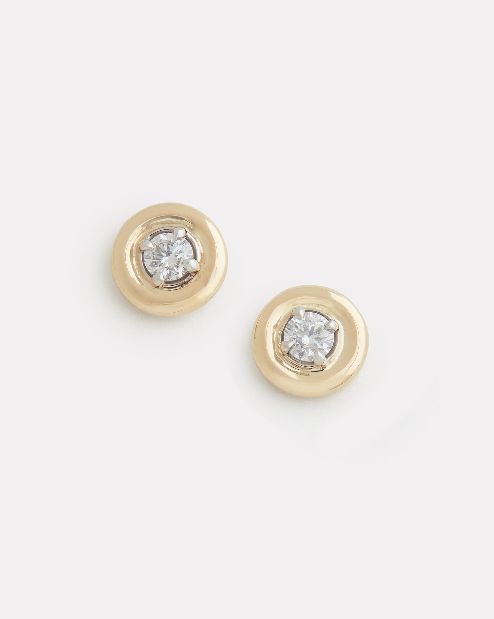 Round Edge Diamond Studs – Jamie Wolf